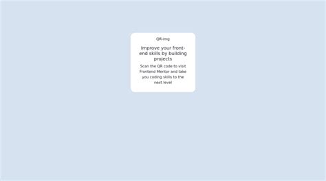Frontend Mentor Responsive Qr Code Page With Bootstrap Coding Challenge Solution