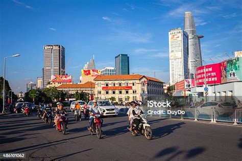 Pemandangan Kota Pusat Kota Ho Chi Minh Foto Stok Unduh Gambar