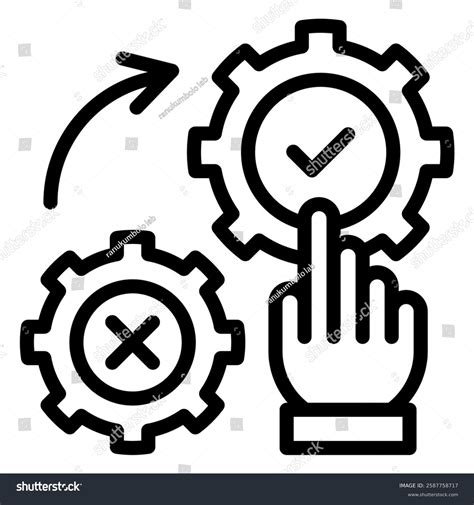 Execution Icon Element Design Stock Vector Royalty Free 2587758717
