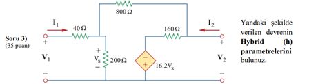 Solved As Below Of The Given Circuit Hybrid Chegg