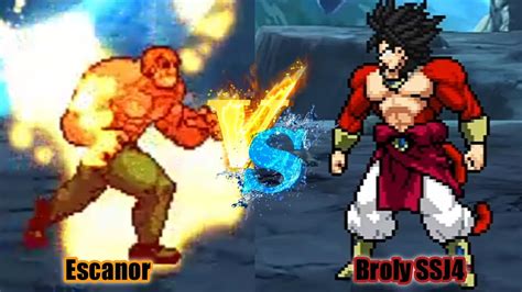 Escanor Vs Broly Ssj4 In Jump Force Mugen Youtube