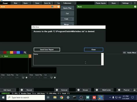 Videotxt Error Cant Opencrashes Rvmix