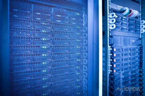 Server Rack Cluster In A Data Center • Wall Stickers Interiors Router Datacenter