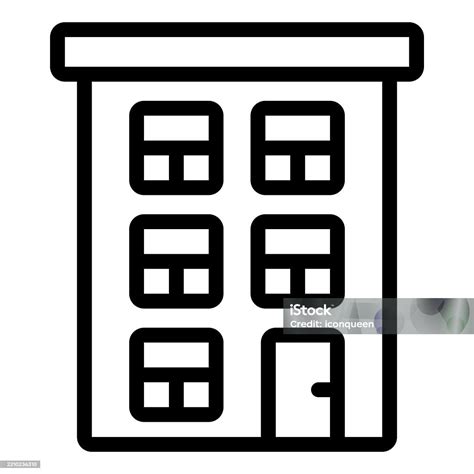 3 개의 상점 집 라인 아이콘 부동산 개념 벡터 그래픽입니다 흰색 배경에 문 표지판이 있는 코티지 건물 스타일 모바일 또는 디자인 3 명에 대한 스톡 벡터 아트 및 기타