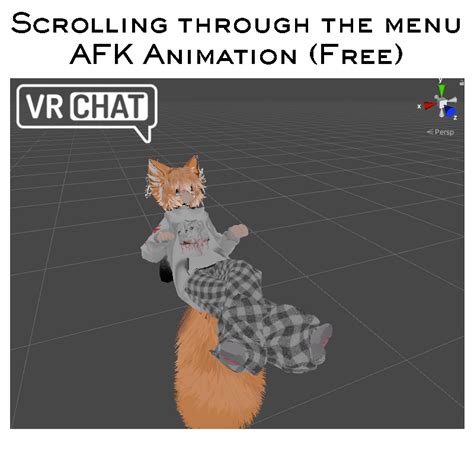 Scrolling Through The Vrchat Menu Afk Animation