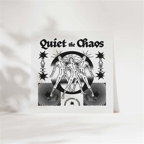 Quiet The Chaos Print Awake Happy