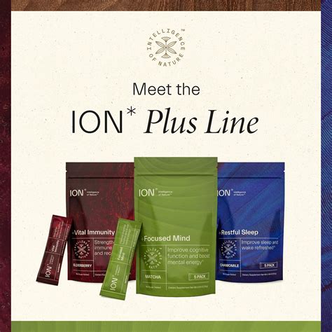 Ion Plus Line Wellness Wisdom