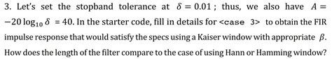 Please Offer The Matlab Code You Will Design Fir