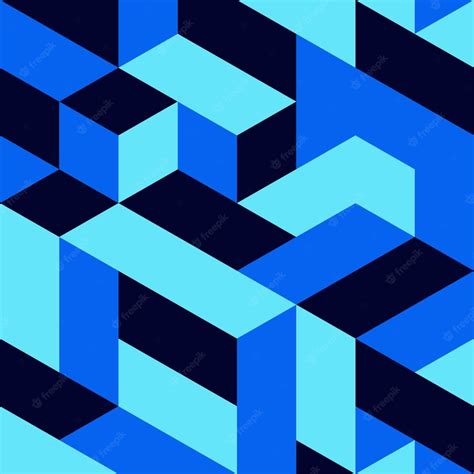 Premium Vector Geometry Pattern Blue Combine