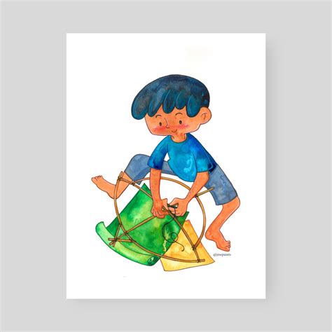 Larong Pinoy Saranggola An Art Print By Jme Foronda Inprnt