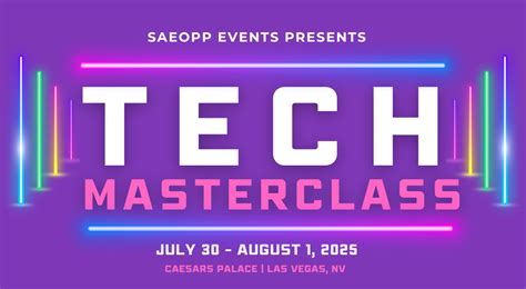 2025 Tech Masterclass Mysaeopp