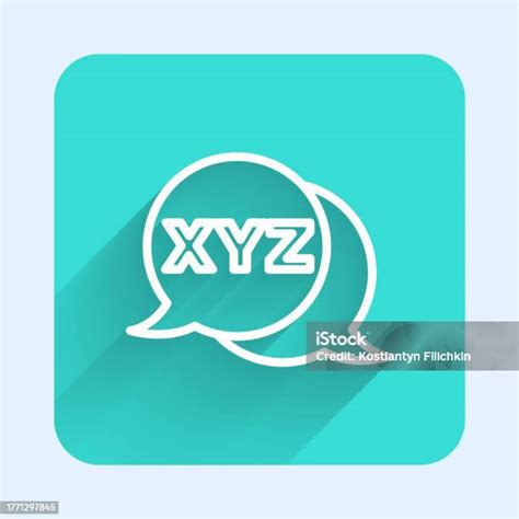 흰색 선 Xyz 좌표계 아이콘은 긴 그림자로 분리되어 있습니다 그래프 통계에 대한 Xyz 축이 표시됩니다 녹색 사각형 버튼입니다