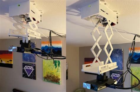 A Diy Scissor Lift For Home Theater Projectors Arduino Blog