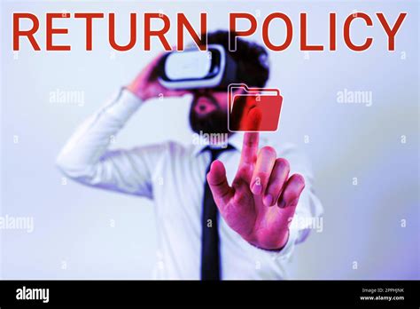 inspiration showing sign return policy business concept tax