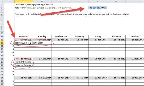 Annual Planning Calendar In Excel AuditExcel Co Za