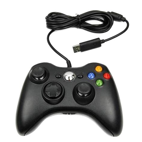 Xbox 360 Controller Usb Wired Controller Gamepad For Microsoft Xbox 360 Pc Windowns Black