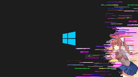 Ddlc Wallpaper Monika By Underloudf On Deviantart