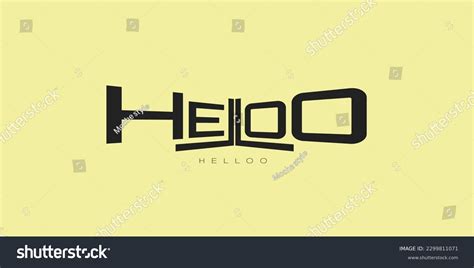 Stock Vektor „helloo Logo Design Business Design Brand“ Bez Autorských