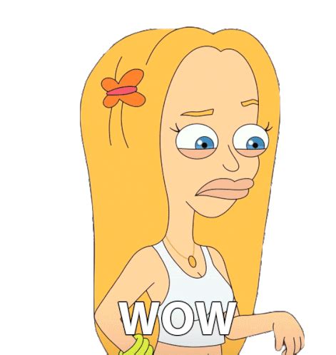 Wow Leah Birch Sticker Wow Leah Birch Big Mouth Discover Share GIFs