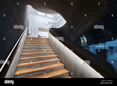 Hong Kong China April 2023 Modern Staircase Staircases In