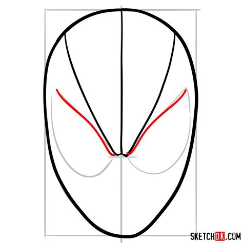 Spiderman Mask Drawing