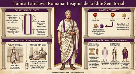 Túnica Laticlavia Símbolo De Los Senadores ⚔️ Tienda Medieval