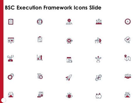 Bsc Execution Framework Icons Slide Ppt Powerpoint Presentation File