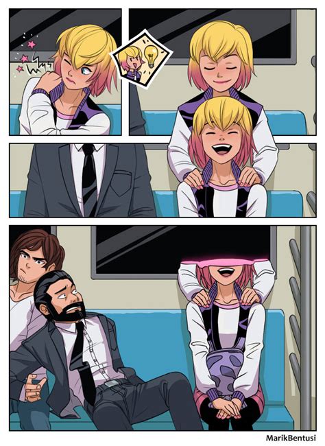 Gwenpool Giving Herself A Shoulder Rub By Marikbentusi On Deviantart