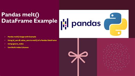Pandas Melt Dataframe Example Spark By {examples}