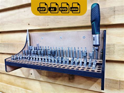 Screwdriver Bits Holder Laser Cut File Cnc Router Ready Digital File