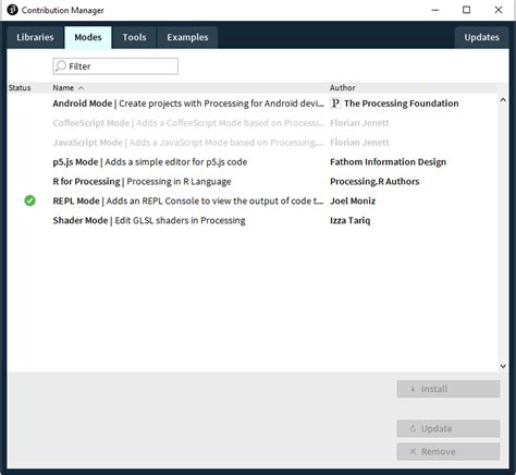 python mode n est pas dans la liste des modes processing py processing community forum