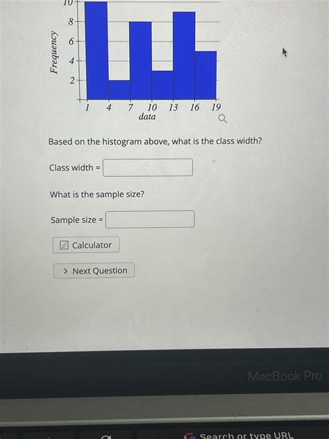solved based on the histogram above what is the class