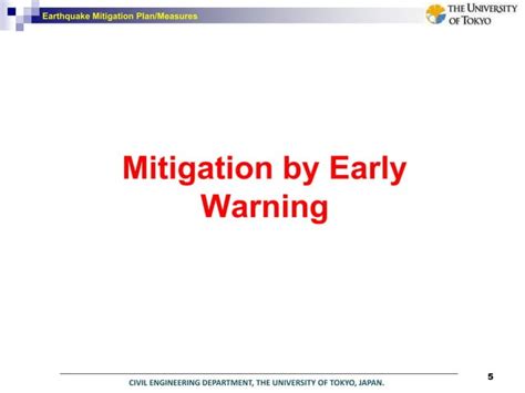 Earthquake Mitigation Plan And Measures Pptx First Aid Injuries