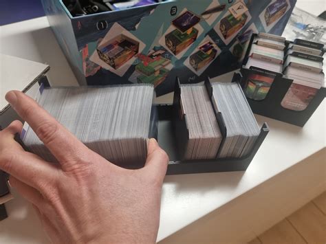 3d Printable Stackable Card Trays For All Cards Sizes Sleeved And Un Sleeved With Dividers