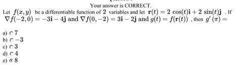 solved let f x y be a differentiable function of 2
