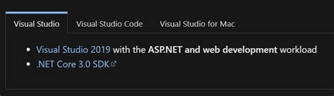 prerequisites on grpc page are out of date · issue 30389 · dotnet