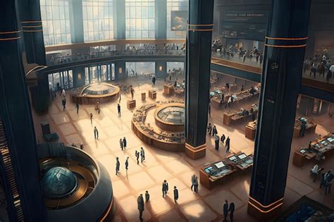 Premium Ai Image People In The Trading Room Neural Network Ai Generated