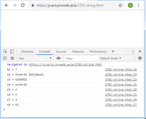 Operasional String Pada Javascript Pt Proweb Indonesia