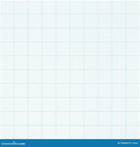 Graph Seamless Millimeter Grid Paper Vector Engineering Background Stock Vector Illustration