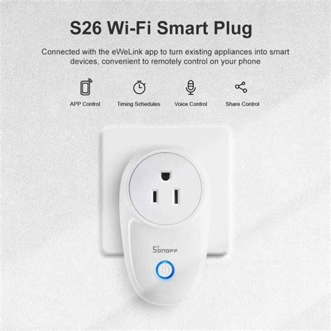 SONOFF S26 Wi Fi Smart Plug