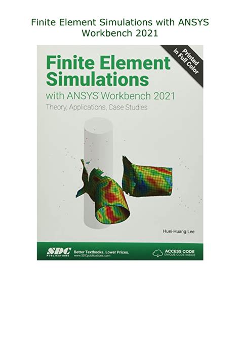 [download]pdf Finite Element Simulations With Ansys Workbench 2021
