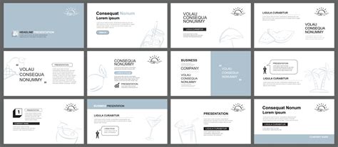 Layout Of Presentation Page Design Connect Vector Image
