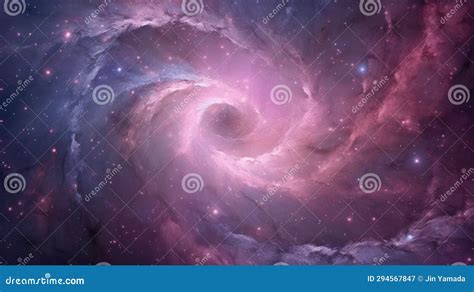 Galaxy In Deep Space Computer Generated Abstract Background 3d Render Stock Illustration