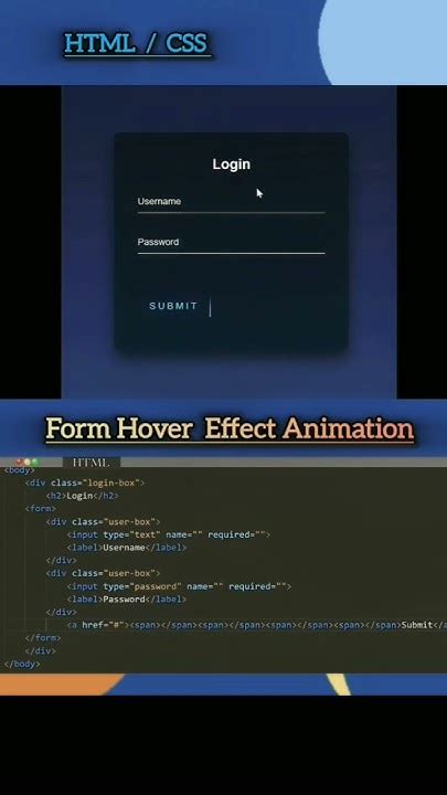 Hover Effect Animation Html Css Youtube