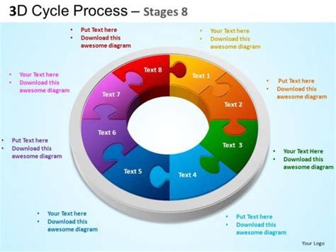PowerPoint Slide Teamwork Cycle Process Flow Ppt Process