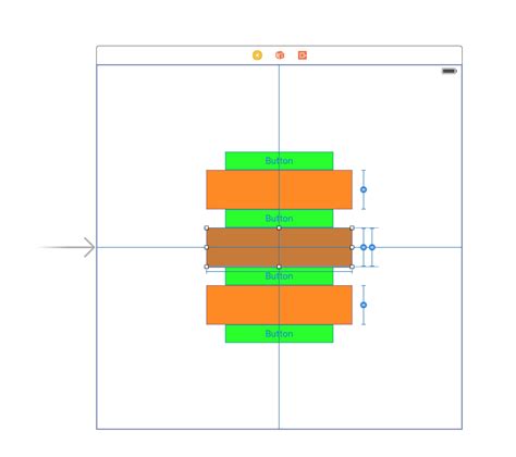 Ios Set The Button With Usage Autolayout And Constraint Stack Overflow