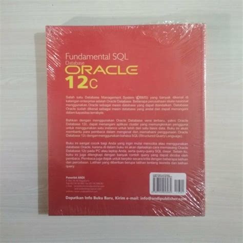 Buku Oracle Database Fundamental Sql Database Oracle 12c Lazada