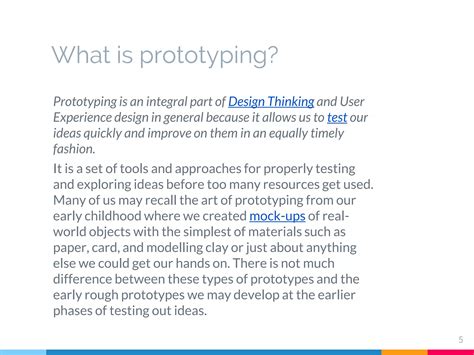 Design Thinking Prototyping And Testing Pptx