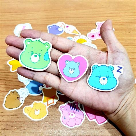 สติ๊กเกอร์ น้องหมี Care Bears สีหวาน หัวกลมๆ ติดแน่น กันน้ำ ติดตกแต่ง ของใช้ เคสมือถือ น่ารักๆ