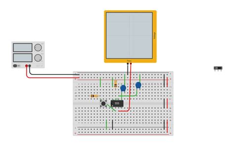Circuit Design Multivibrador 555 Tinkercad